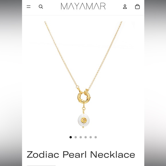 Mayamar | Jewelry | Mayamar Zodiac Aries Pearl Necklace | Poshmark